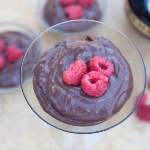 Chocolate Raspberry Pudding - Served From Scratch