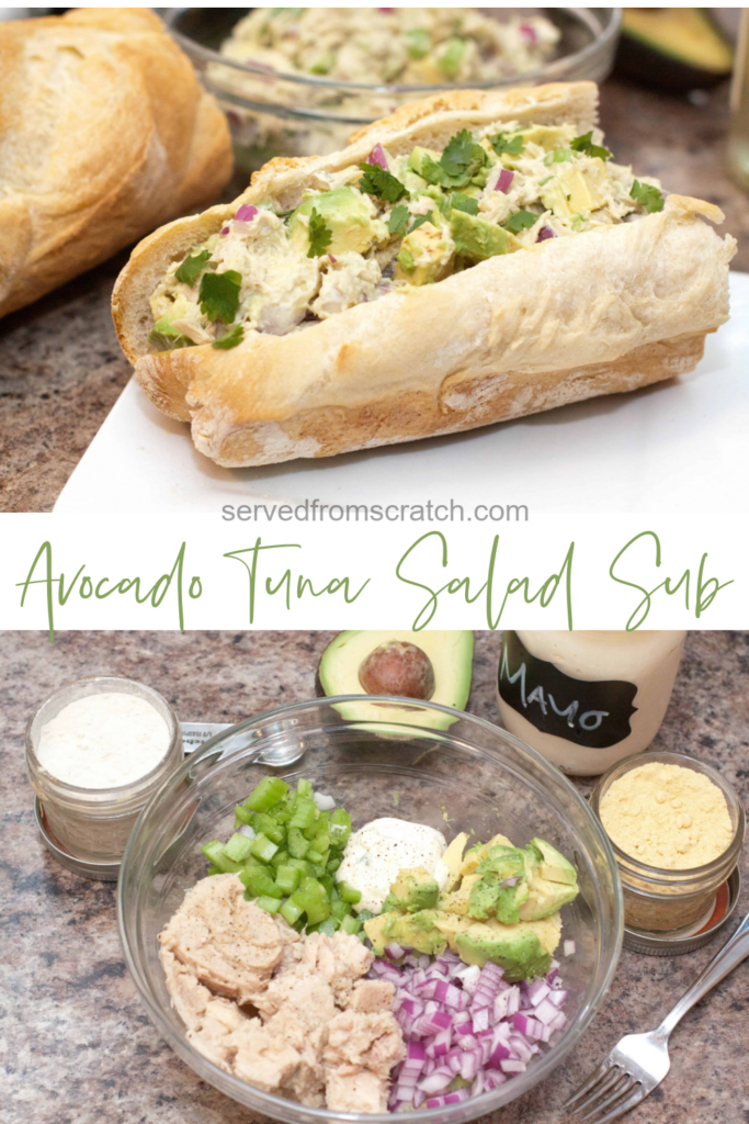 Avocado Tuna Salad Sub - Served From Scratch