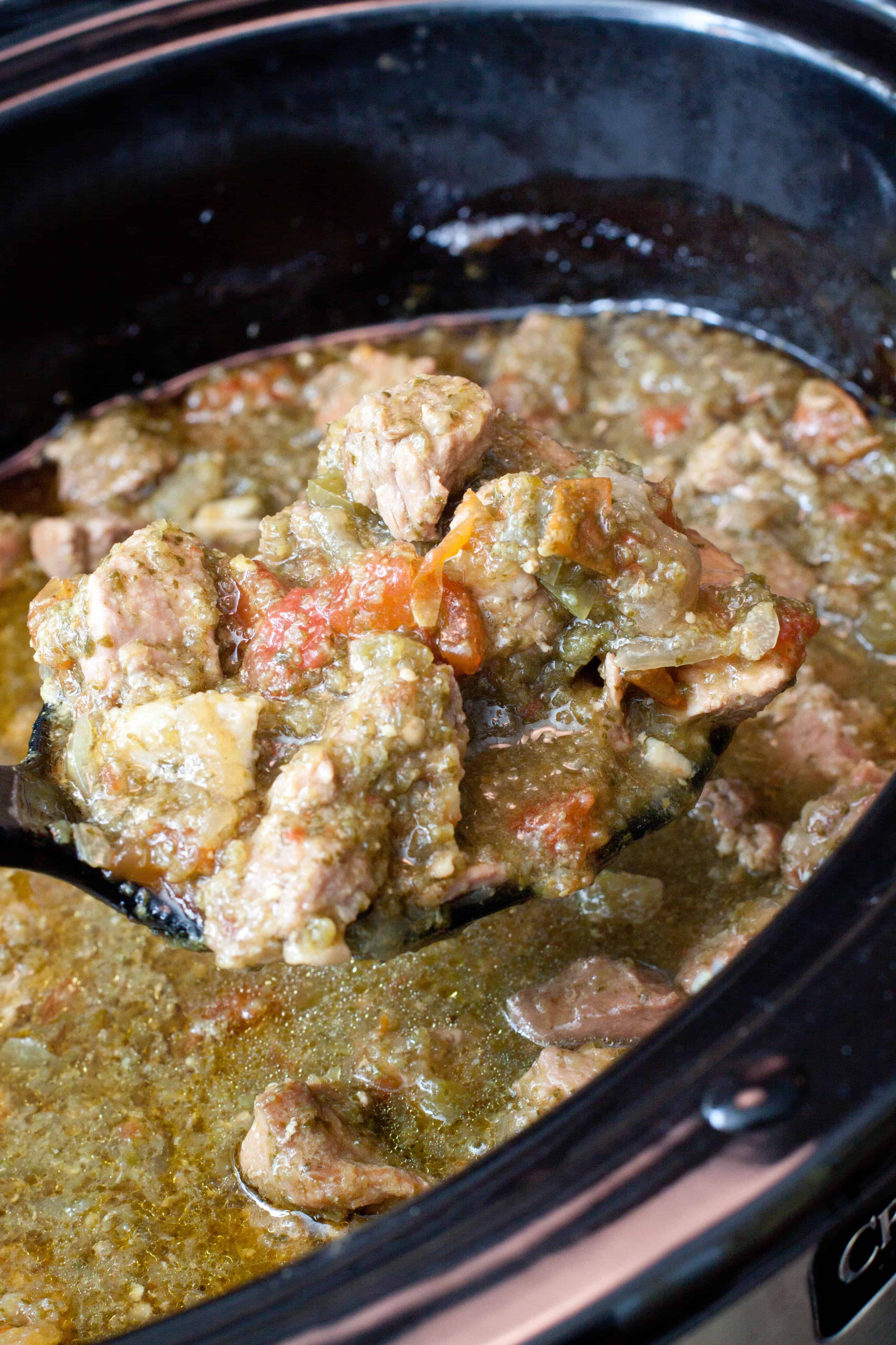 Crock Pot Pork Verde - Served From Scratch