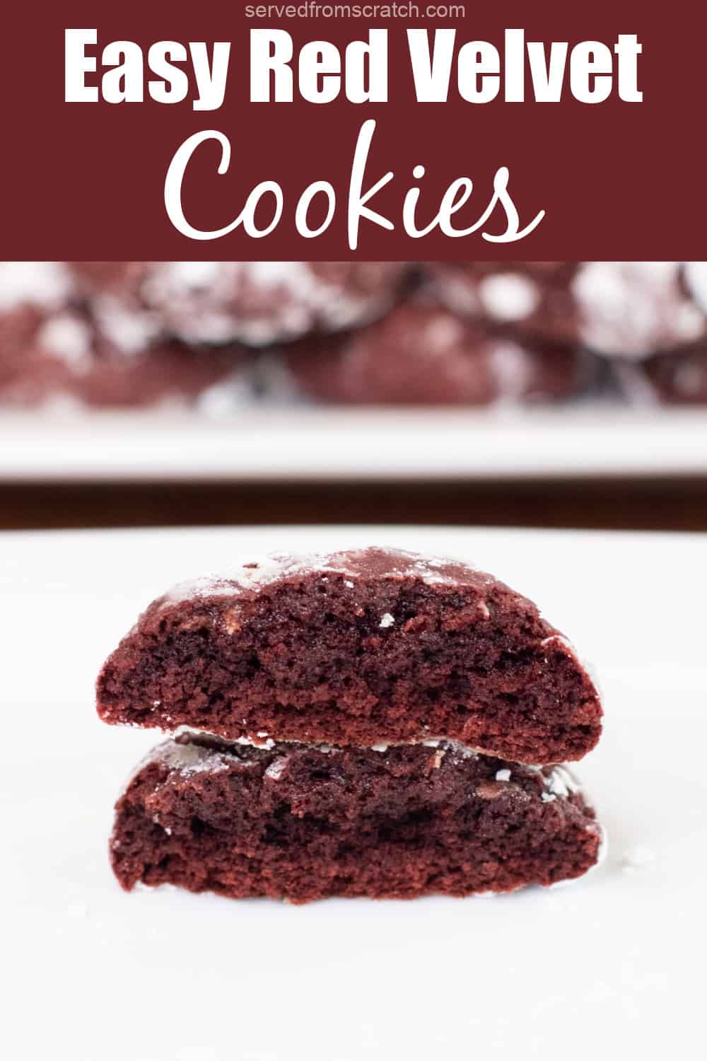 Easy Red Velvet Cookies - Served From Scratch