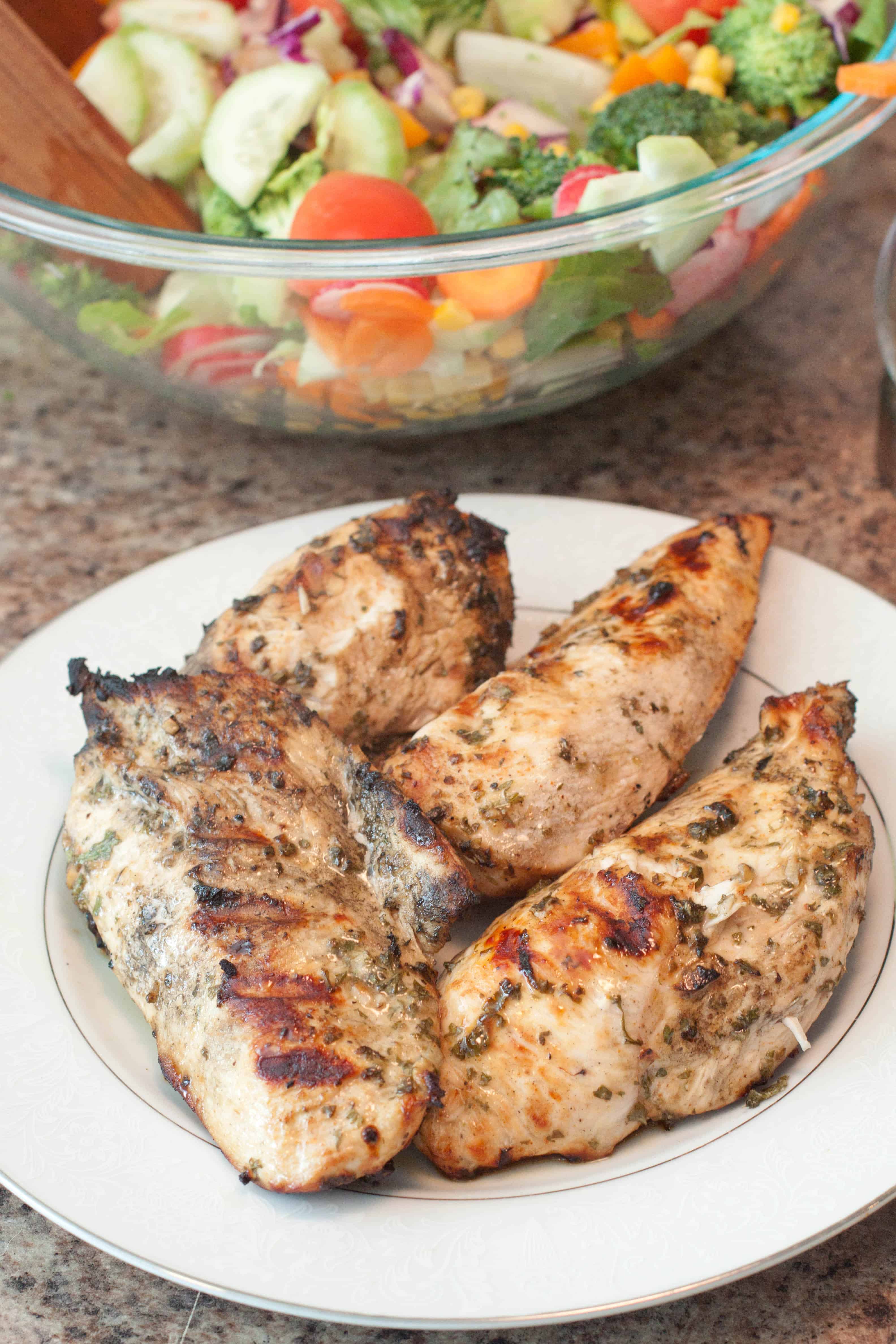 Mediterranean Grilled Chicken Breasts - Served From Scratch
