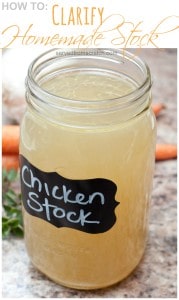 How to Clarify Homemade Stock - Served From Scratch