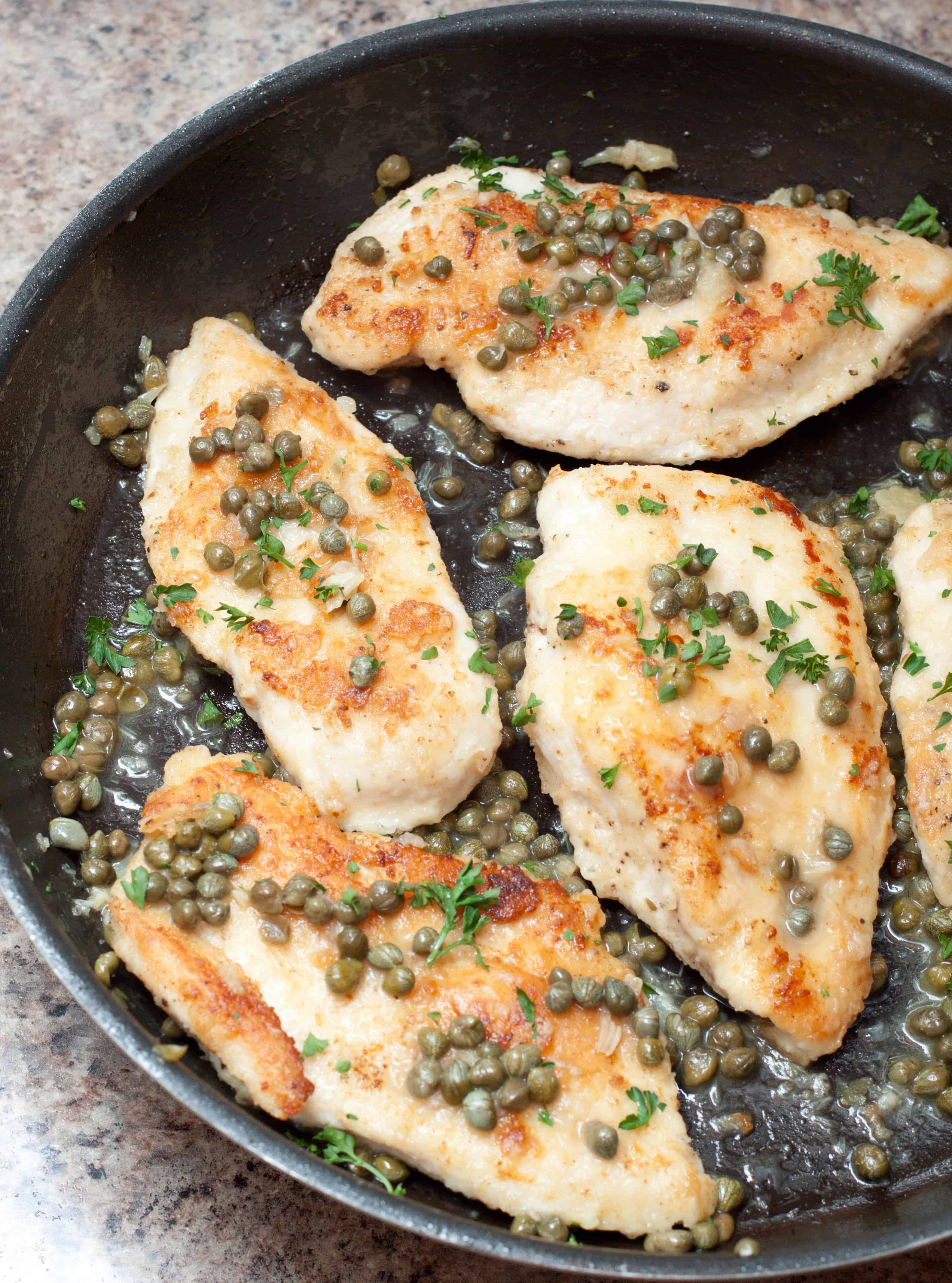 Garlic Chicken Piccata - Served From Scratch