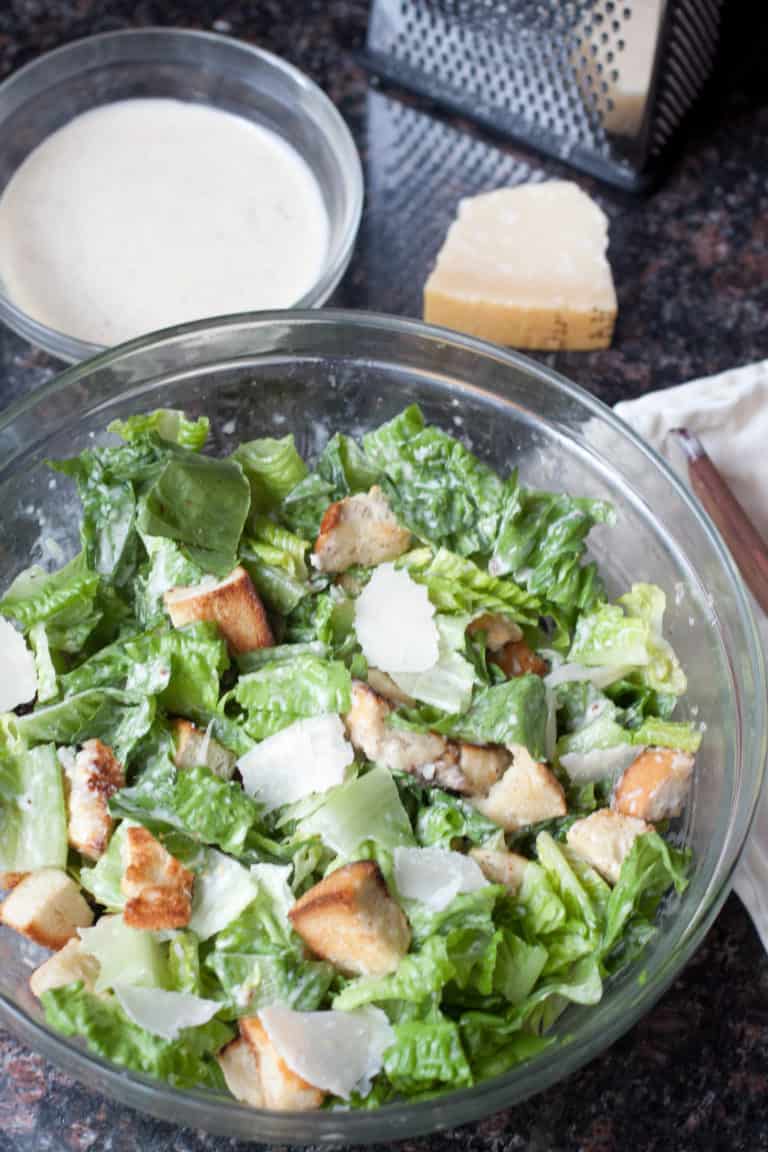 Easy Caesar Dressing From Scratch - Served From Scratch