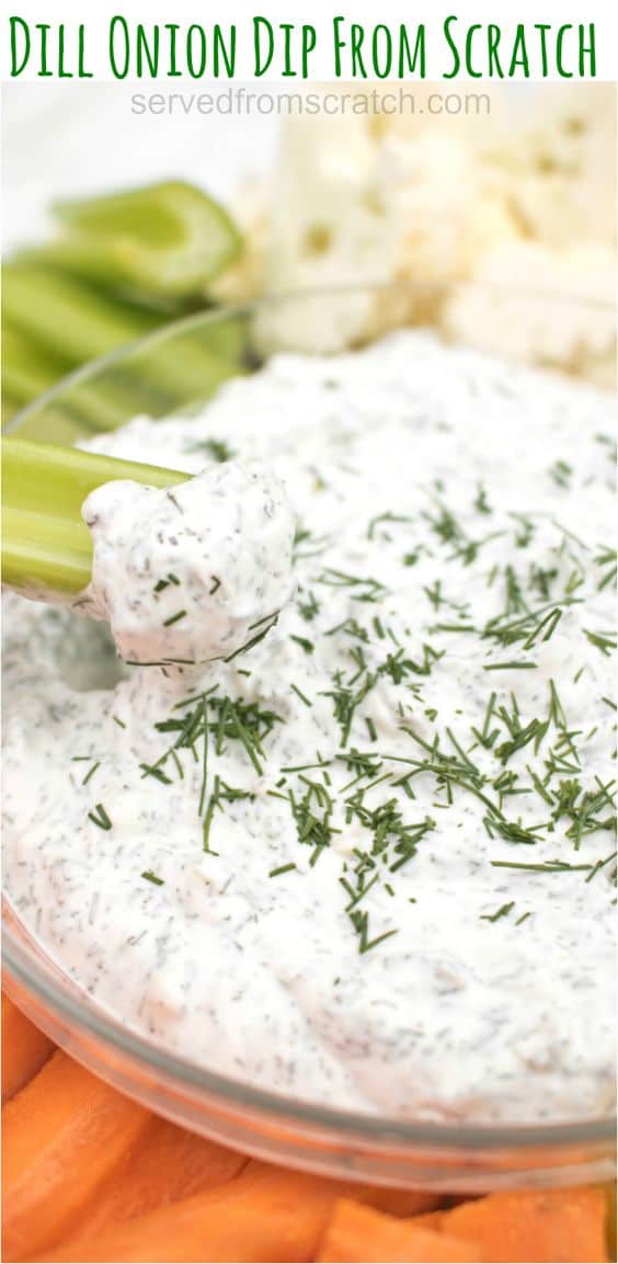 Dill Onion Dip From Scratch - Served From Scratch