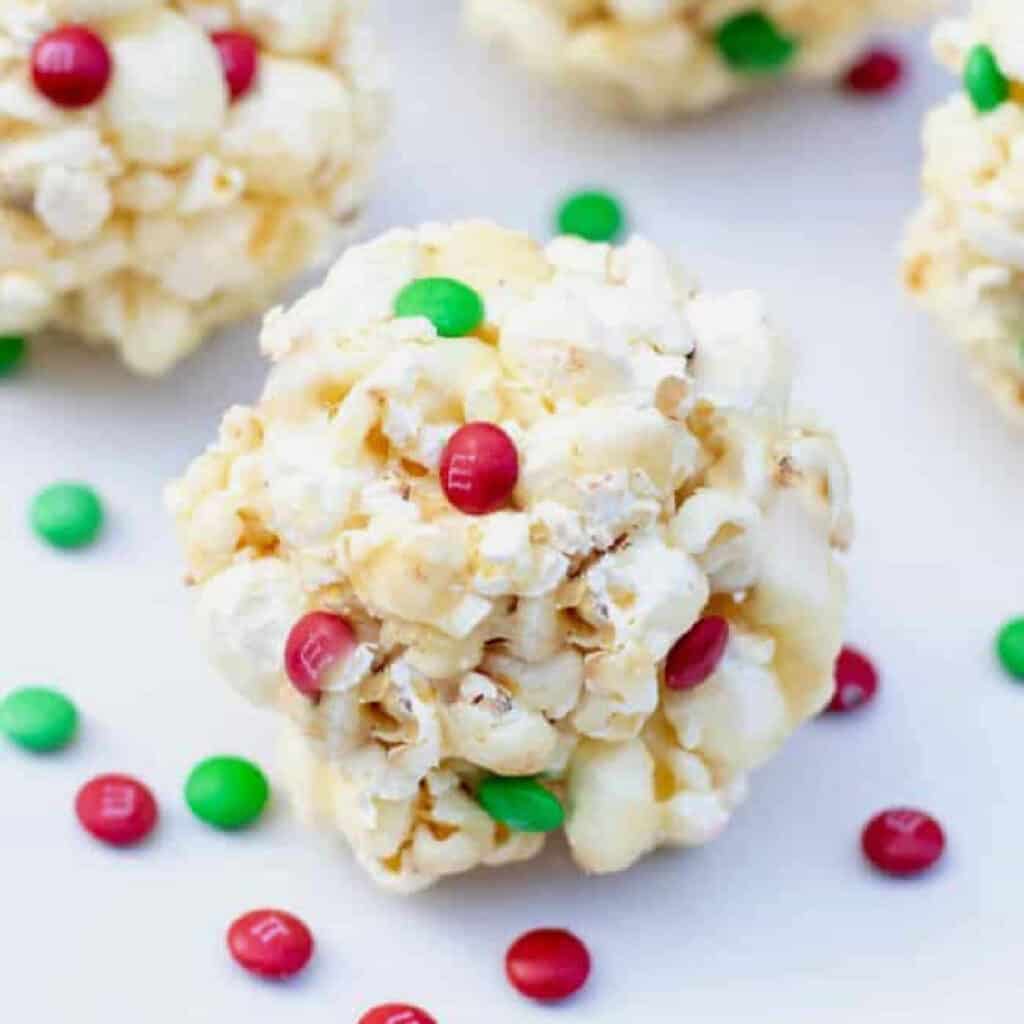 Easy Classic Christmas Popcorn Balls - Served From Scratch