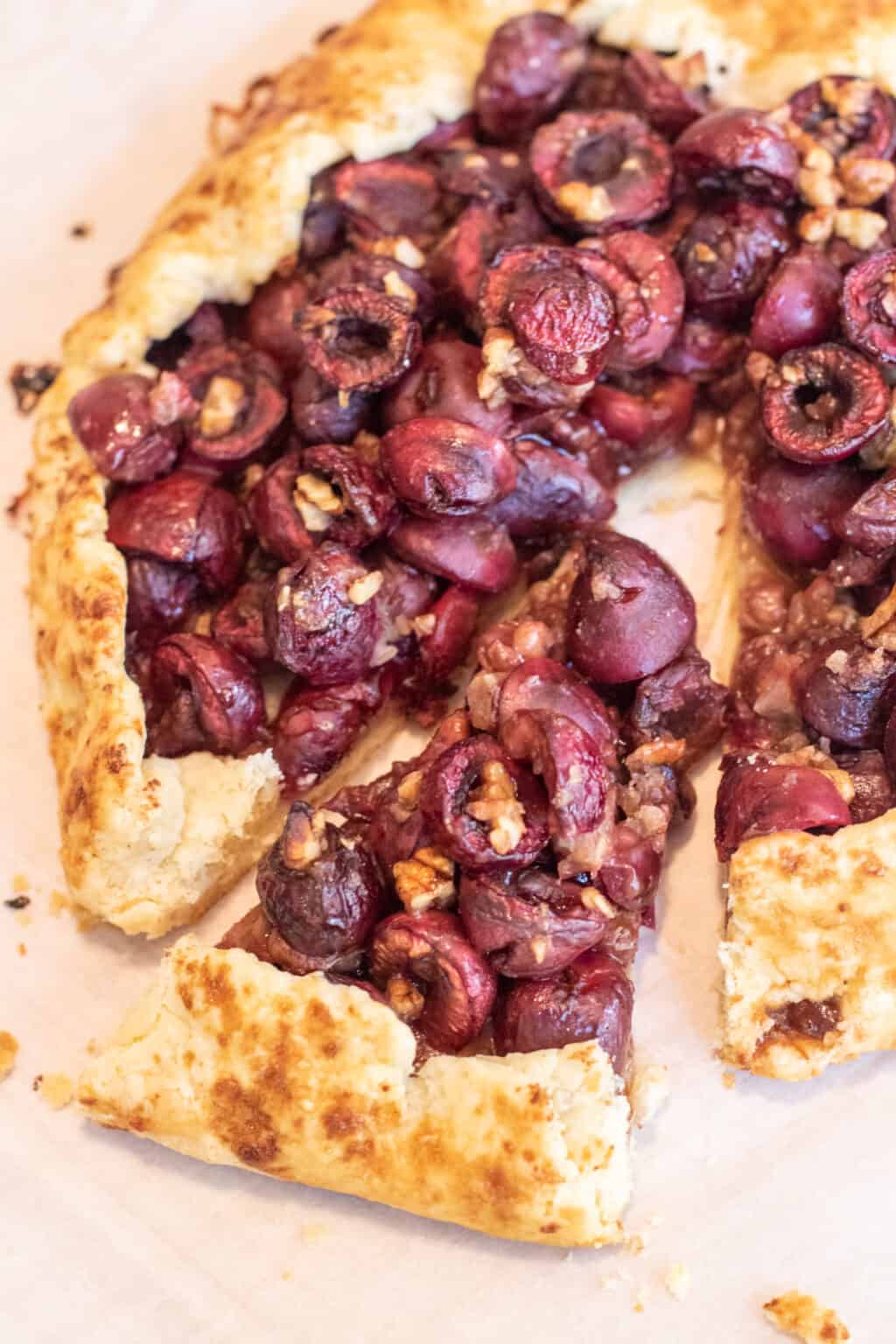 Cherry Pecan Galette - Served From Scratch