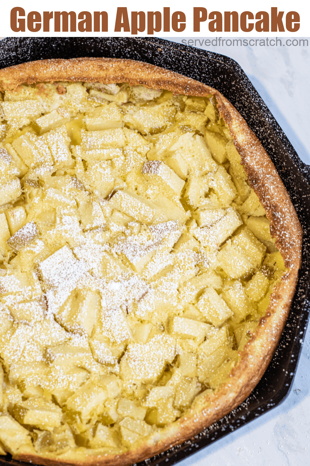 German Apple Pancake - Served From Scratch
