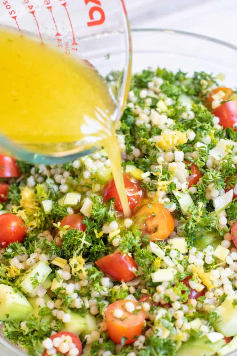 Israeli Couscous Cucumber Salad - Served From Scratch