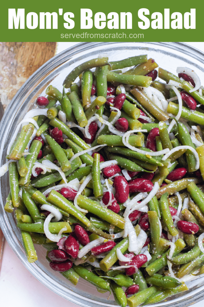 Mom's Bean Salad - Served From Scratch