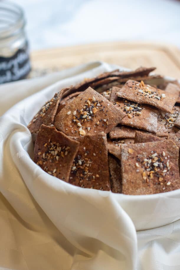 Everything Bagel Rye Crackers - Served From Scratch