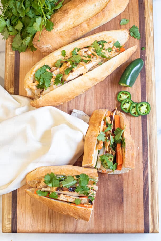Grilled Chicken Banh Mi - Served From Scratch