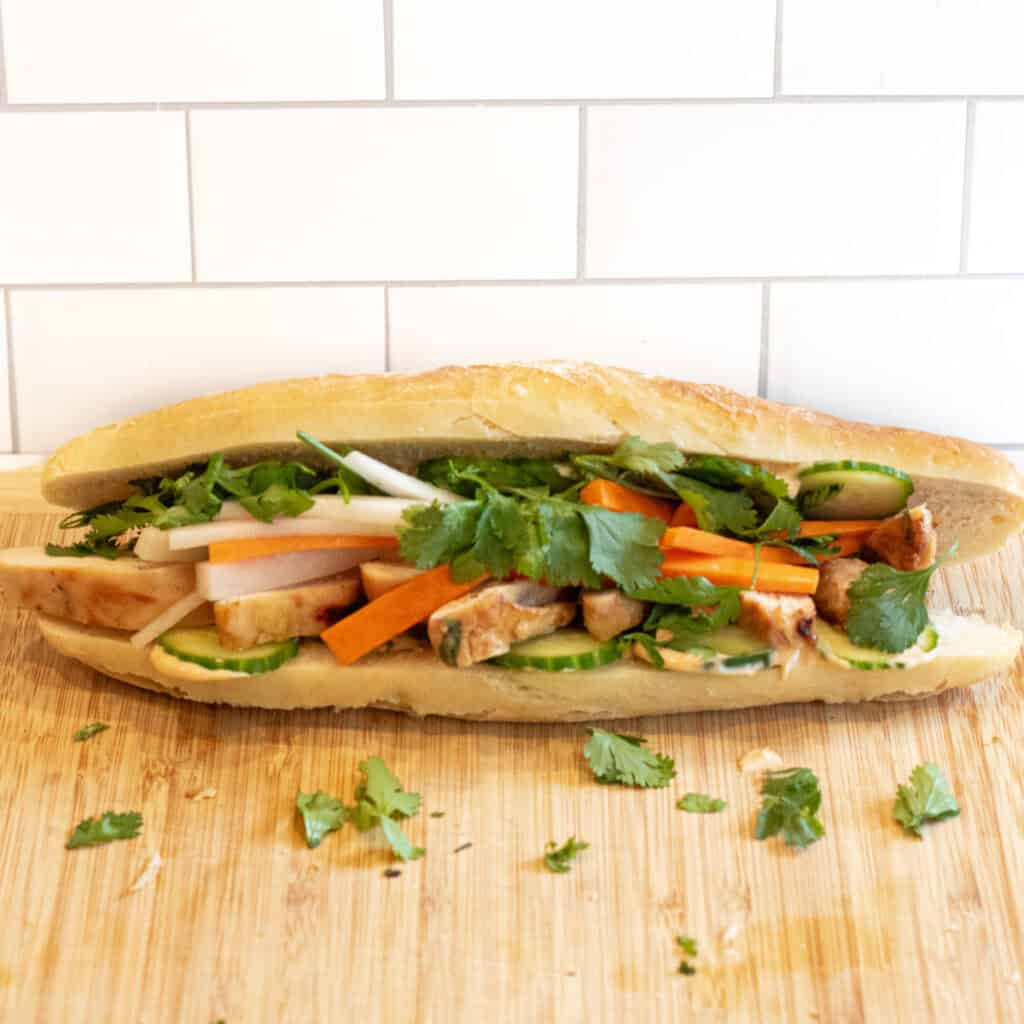 Grilled Chicken Banh Mi - Served From Scratch