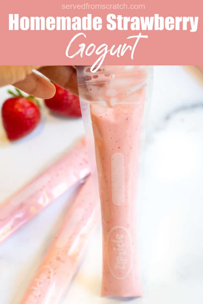 Homemade Strawberry Gogurt - Served From Scratch