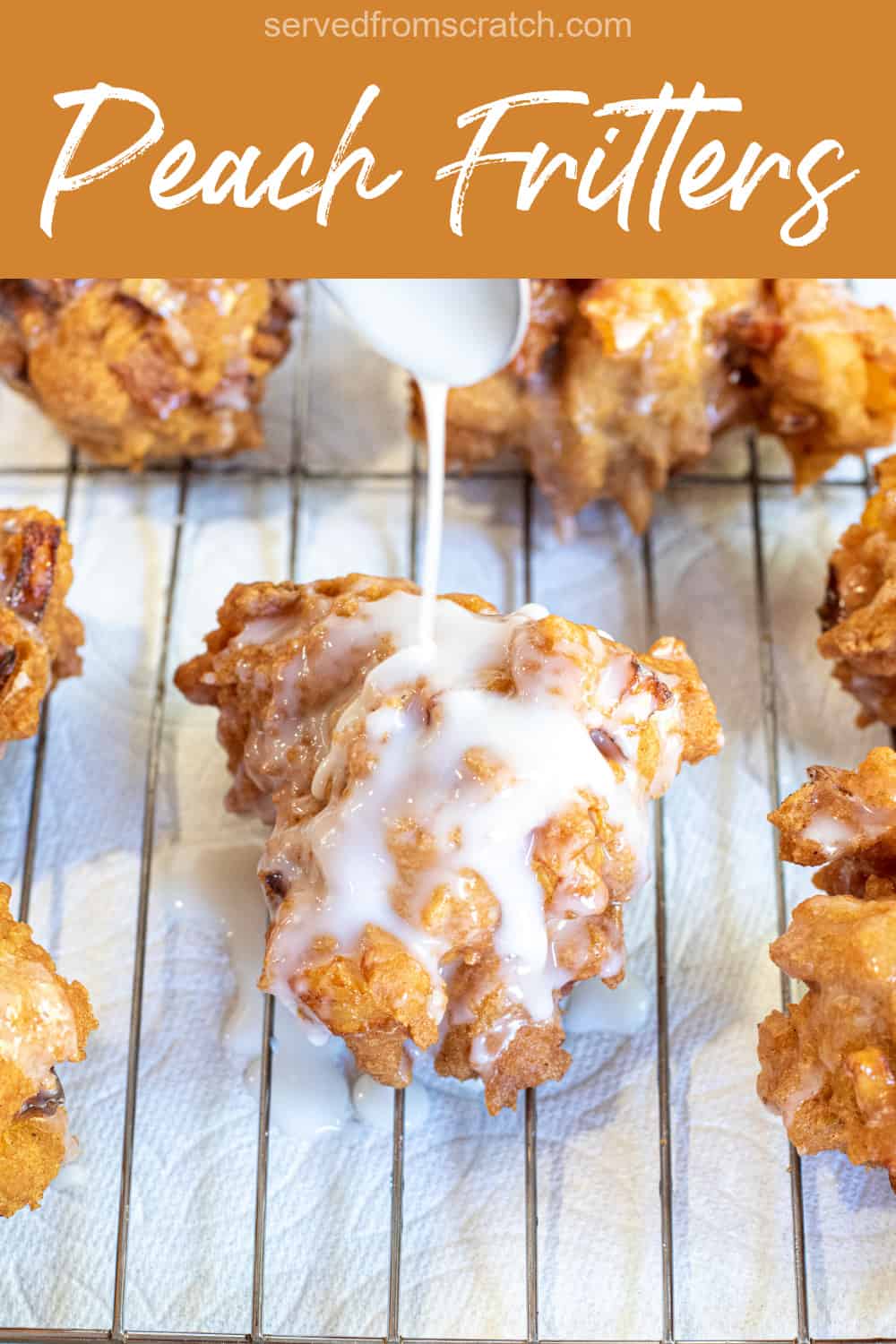 Easy Homemade Peach Fritters - Served From Scratch