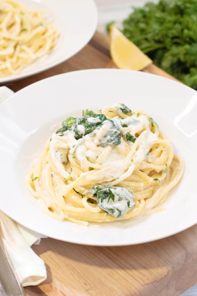 20 Minute Spinach Ricotta Pasta - Served From Scratch