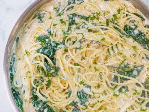 20 Minute Spinach Ricotta Pasta