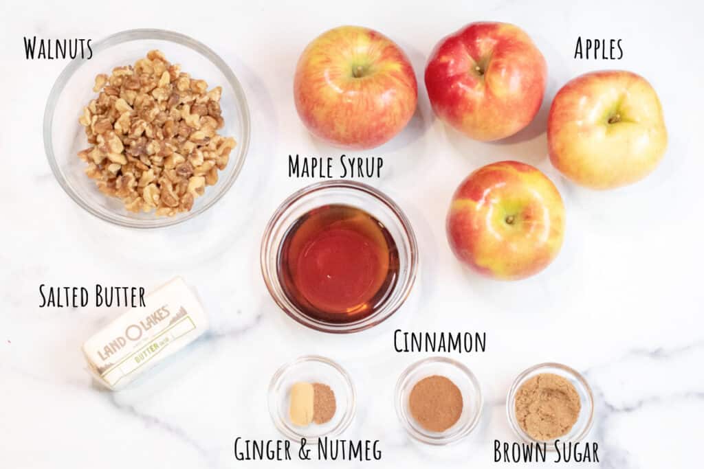 Maple Walnut Baked Apples - Served From Scratch