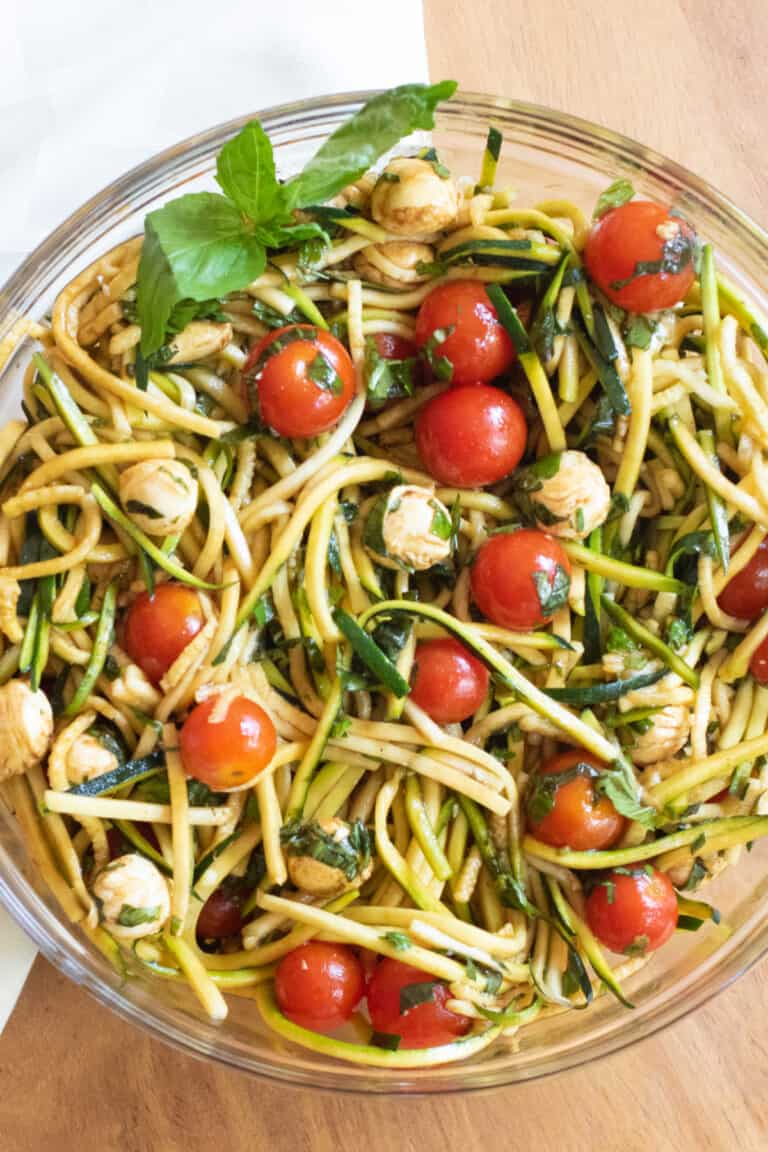Caprese Zoodle Salad - Served From Scratch