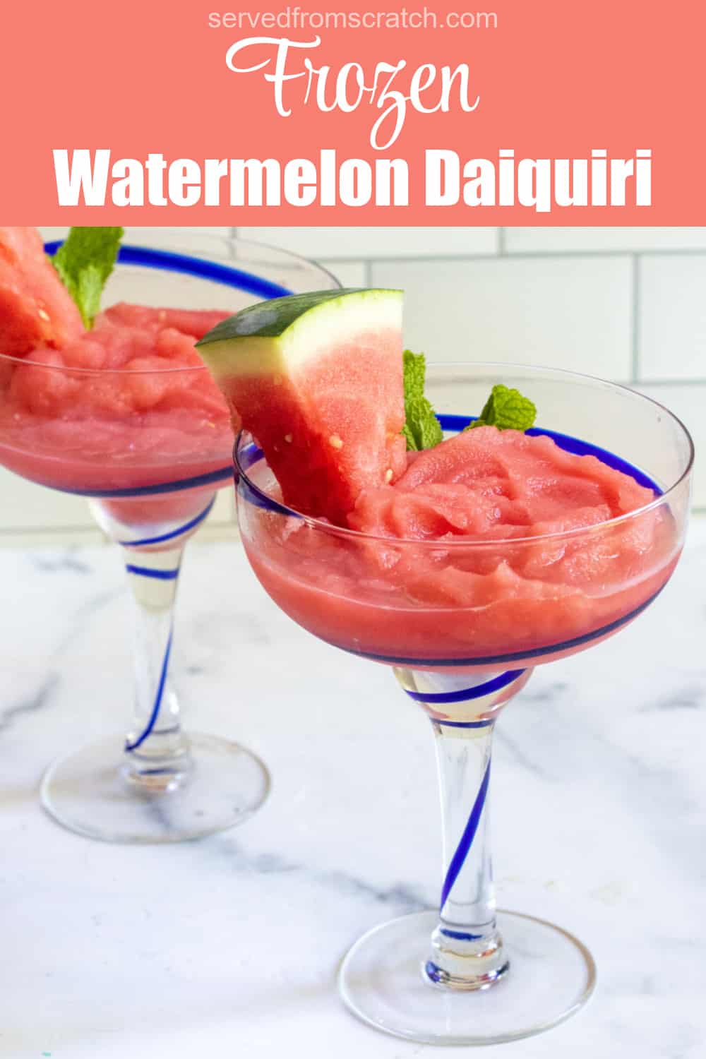 Frozen Watermelon Daiquiri - Served From Scratch