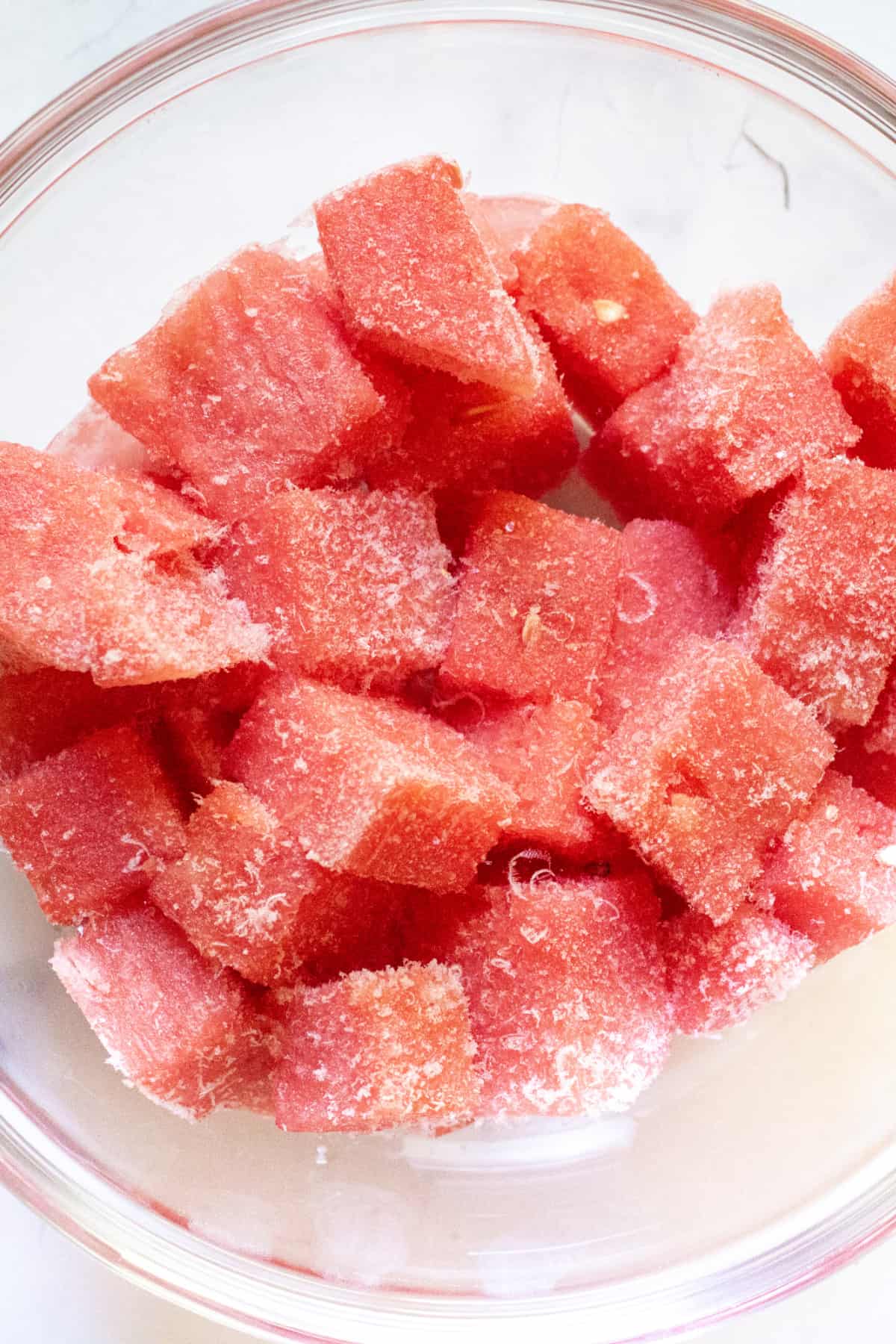 Frozen Watermelon Cubes