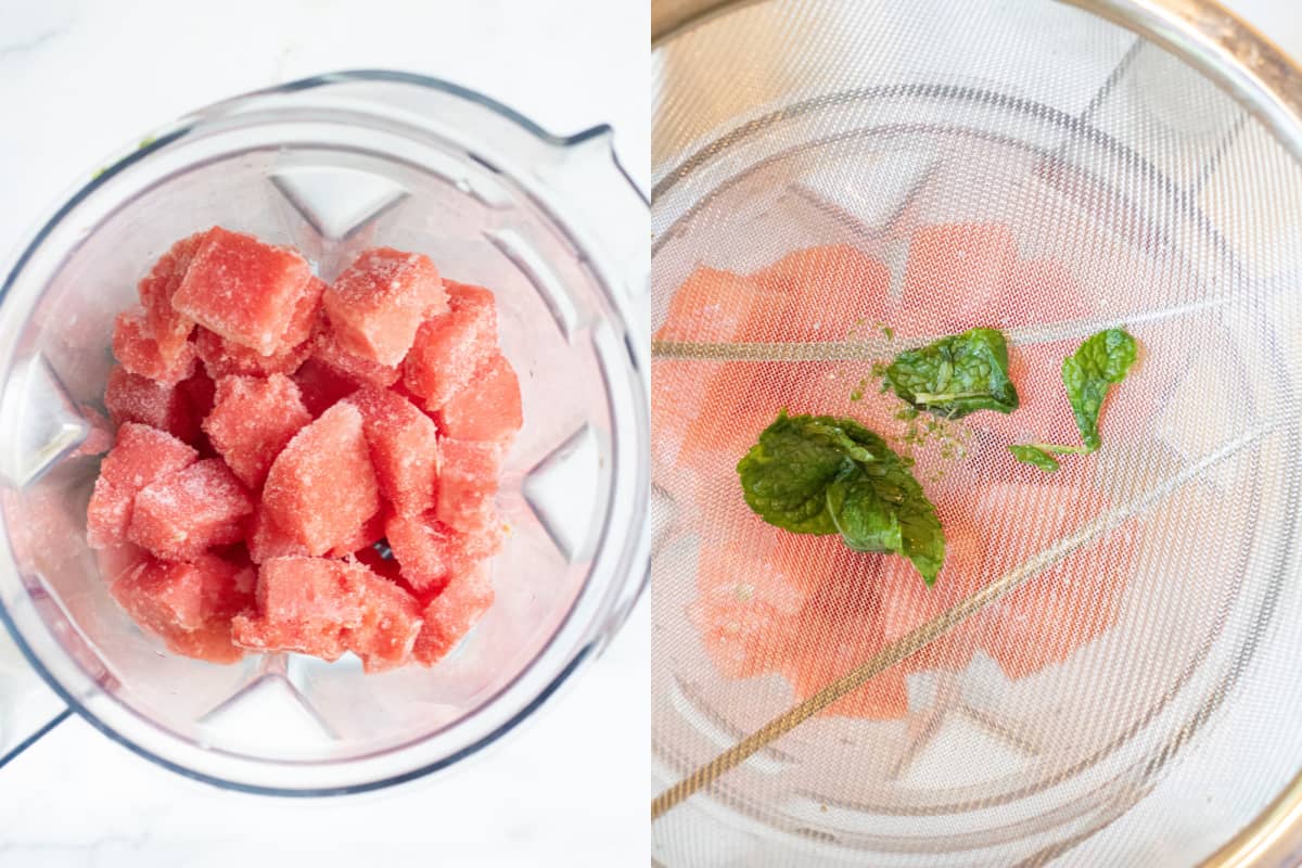 Frozen Watermelon Cubes