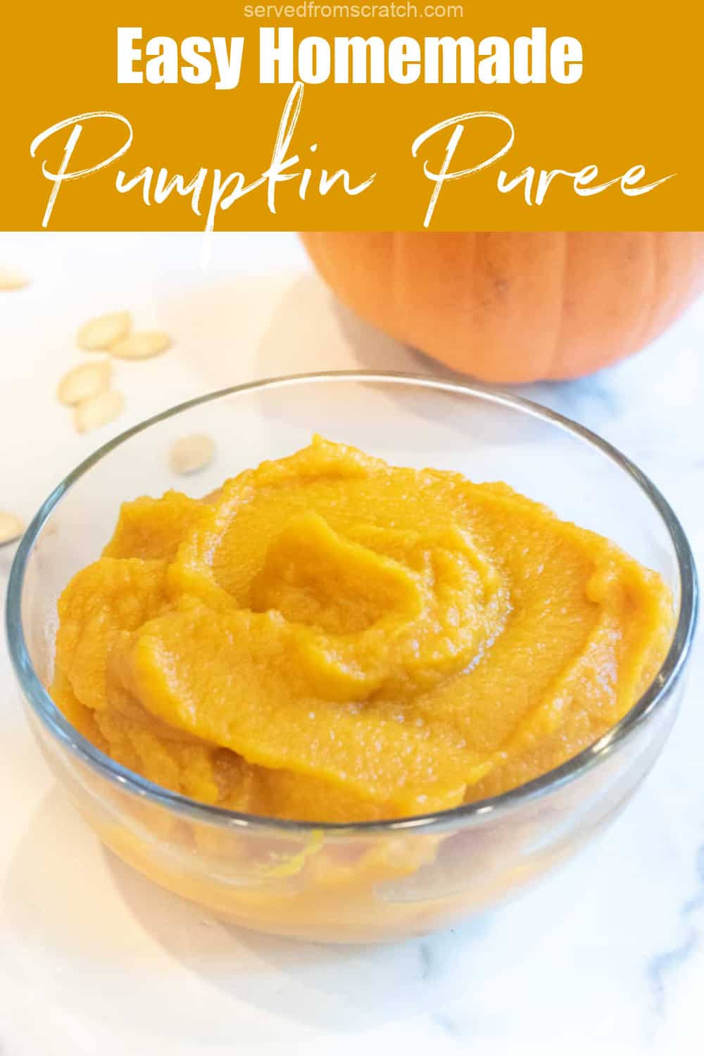 Easy Homemade Pumpkin Puree - Served From Scratch