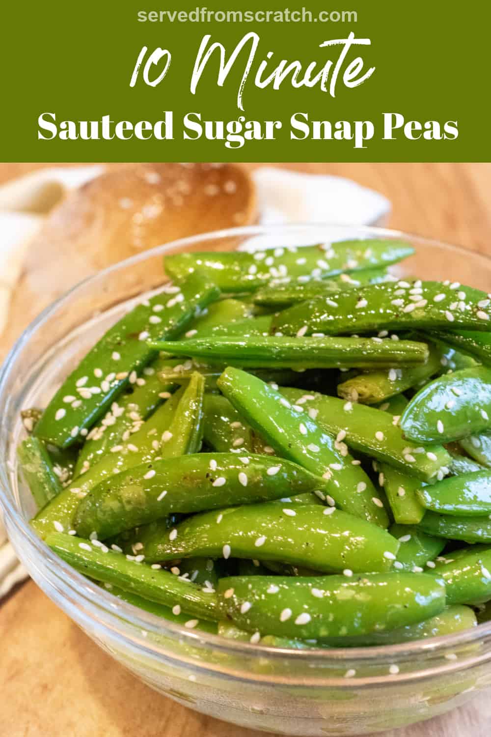 10 Minute Sauteed Sugar Snap Peas - Served From Scratch