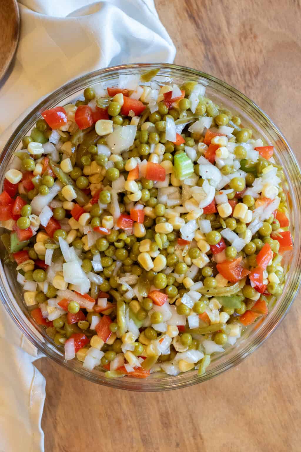 Overnight Vegetable Salad - Served From Scratch