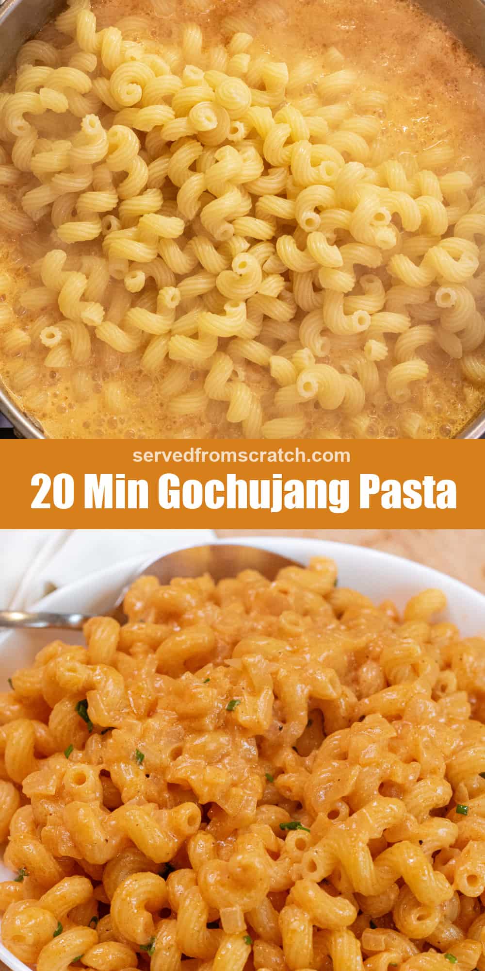 20 Minute Gochujang Pasta - Served From Scratch