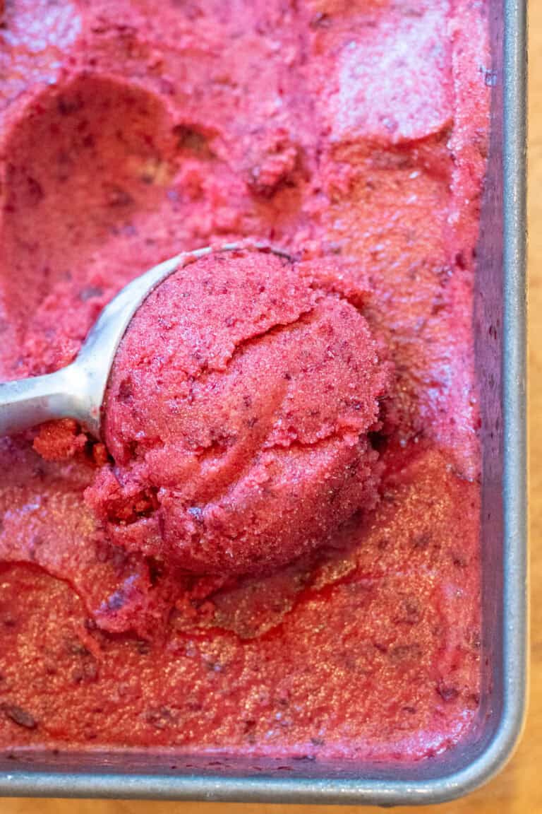 Easy Cherry Sorbet - Served From Scratch