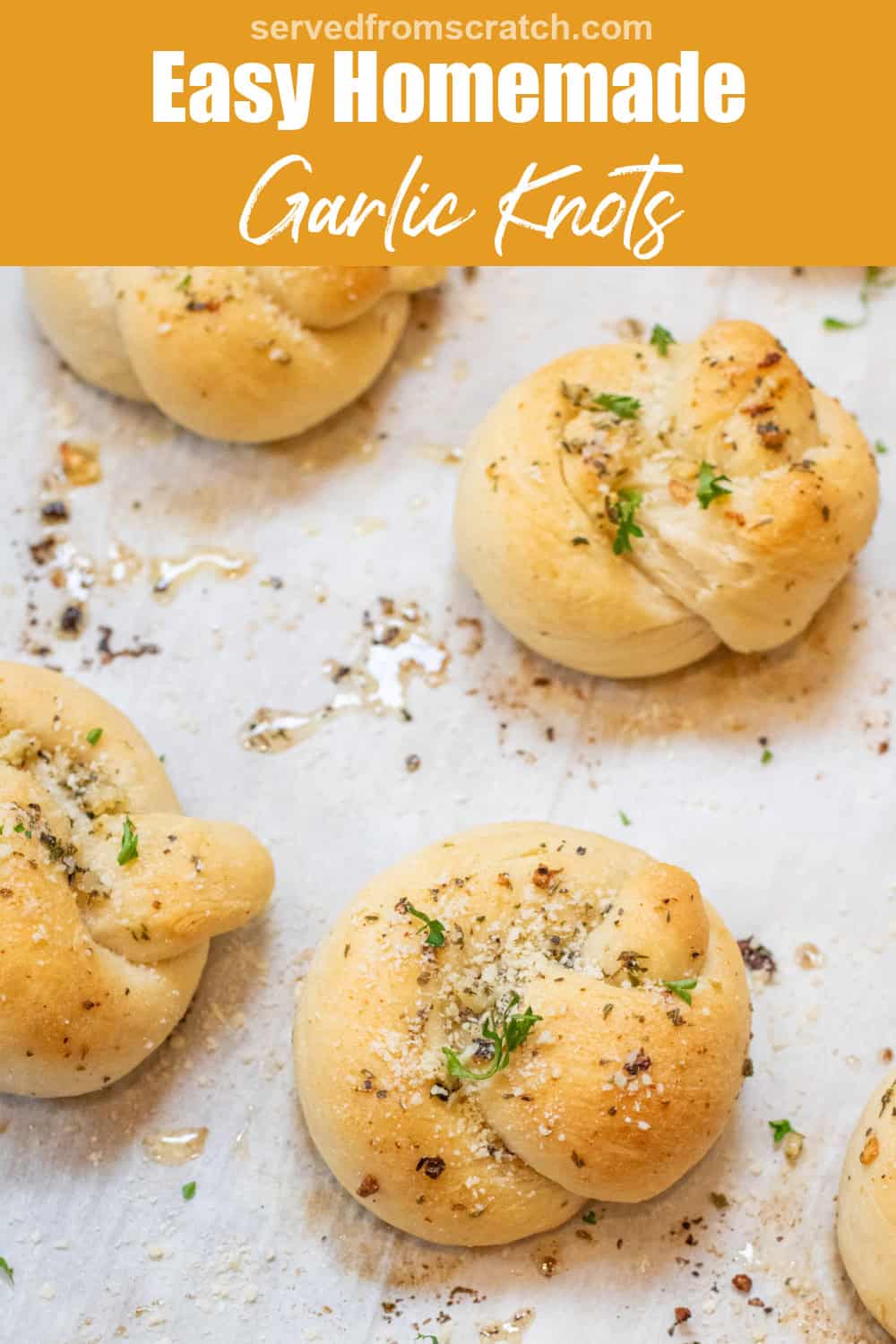 Easy Homemade Garlic Knots - Served From Scratch