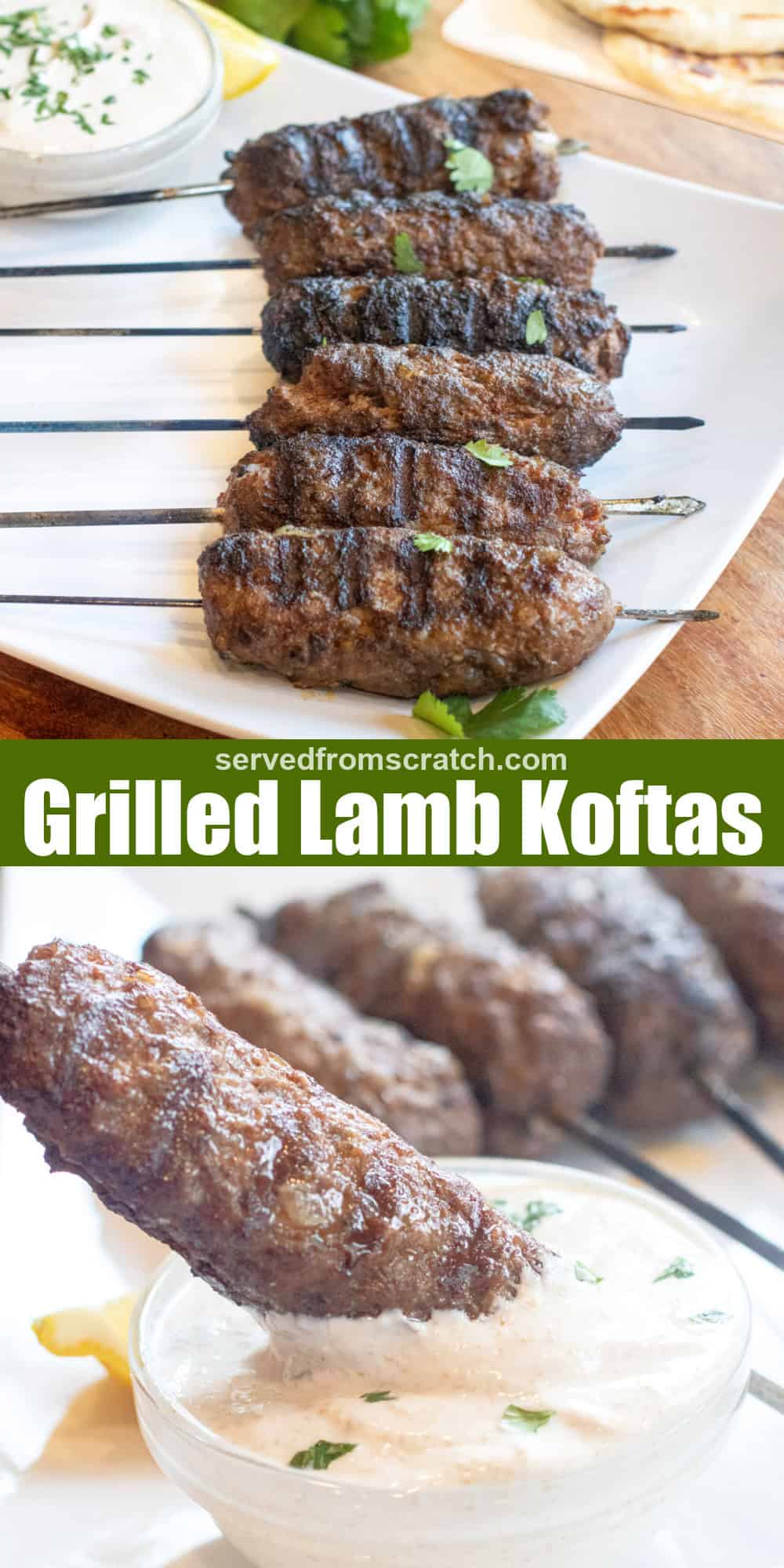 Grilled Lamb Koftas - Served From Scratch
