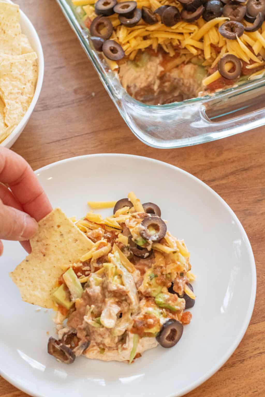 7 Layer Taco Dip From Scratch - Served From Scratch