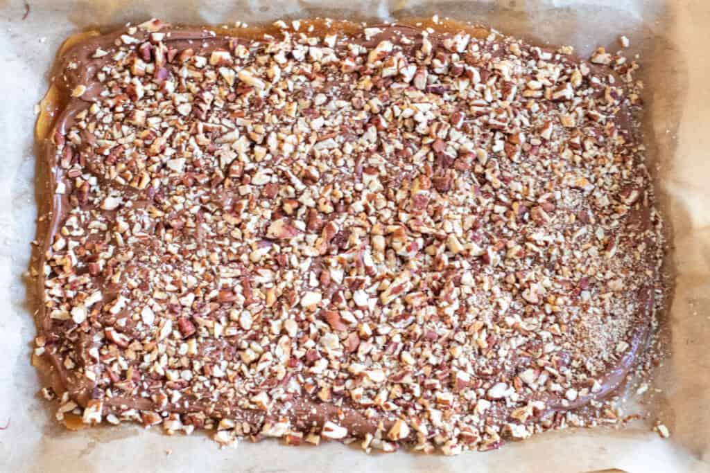 Easy Pecan Toffee (Corn Syrup Free) - Served From Scratch